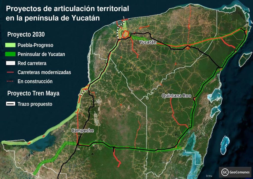 [Mapas] Tren Maya como nueva infraestructura de articulación de los ...